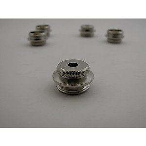 (5 Pack) Standard Threaded Novelty Nickel Anodized Bowl Lids - Fits All Standard Size Deacon Smith Bowls, DS108