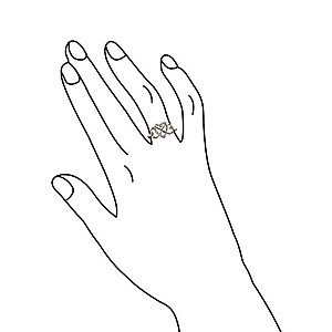 Bling Jewelry Romantic Two Tone Pave CZ Accent Cubic Zirconia Crossover Intertwined Infinity& Heart Promise Ring For Women Rose Gold Plated .925 Sterling Silver