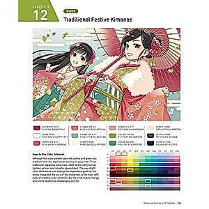 Anime & Manga Digital Coloring Guide: Choose the Colors That Bring Your Drawings to Life! (With Over 1000 Color Combinations)