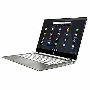 HP Chromebook X360 14-inch Touchscreen 64GB eMMC Celeron N4020 (4GB Memory, Memory Card Reader, Chrome OS) White/ Mineral Silver, 14b-ca0645cl