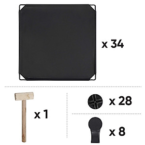 ZenStyle Closet Organizers and Storage 9 Cube Shelves Plastic Stackable Multifunctional DIY Modular Closet Cabinet for Bedroom Living Room Office, Black