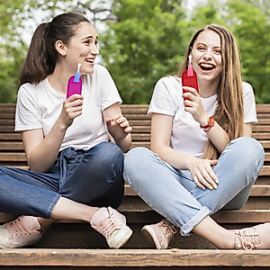 Dohia Reusable Popsicle Holders Ice Popsicles Bags Ice Pop Sleeves Antifreezing Sleeves D1-2306-BGT