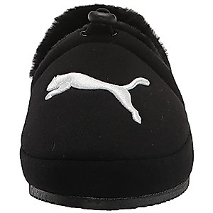 PUMA Men's Tuff Moccasin Slipper, Black Whit, 9