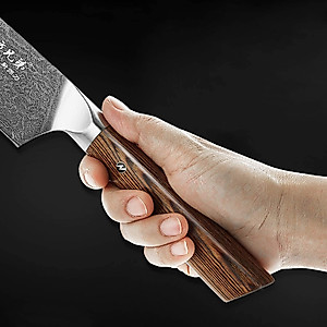 Kitchen Chef's Knife 8 Inch Professional High Carbon Super Sharp VG10 Damascus Super Steel Cooking Knife Luxury Gift Box Non Slip Wooden Handle