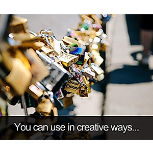 NextClimb Heavy Duty 2" Large Padlock with 10 Matching Keys - Weatherproof Rust Resistant Steel Brass Keyed Aylock for Outdoor Fence, Door, Gym, Storage Unit