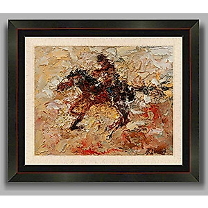 SOLD The Rider, Equine Western Horse By Internationally Renown Artist Andre Dluhos
