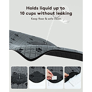 ColorfulLaVie Reusable Pee Pads for Dogs, Washable Puppy Pee Pads Waterproof Dog Training Pads, Fast Absorbent Pet Pads for Dog Bed Mats, Anti-Slip Pet Training Pads with Hook&Loop Pet Supplies