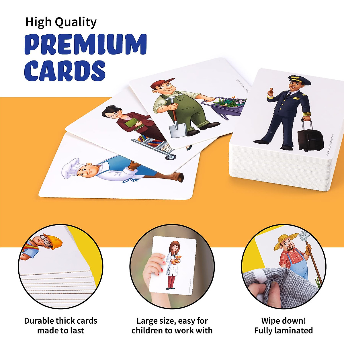 SPARK INNOVATIONS Community Helpers Memory Matching Game, Memory Game with Picture Cards, Children’s Games 4 and Up, Preschool Must Haves, Homeschool Materials