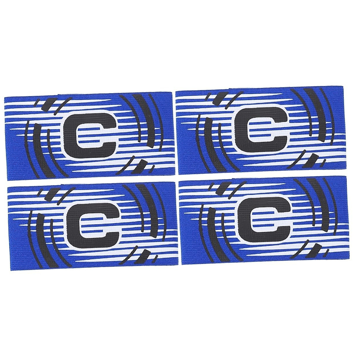 VANZACK 4 Pcs Armband Goalkeeper Kit Youth Captain Band Captain Hand Band Captain Arm Bands Captain for Soccer Running Equipment Soccer Training Fitness Polyester Adjustable