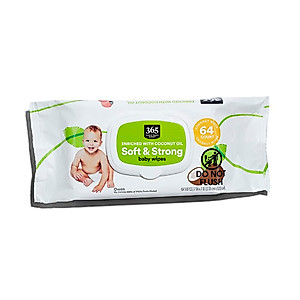 365 by Whole Foods Market, Coconut Baby Wipes, 64 Count