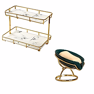 Dobbyby Bathroom Organizer Countertop & Soap Holder