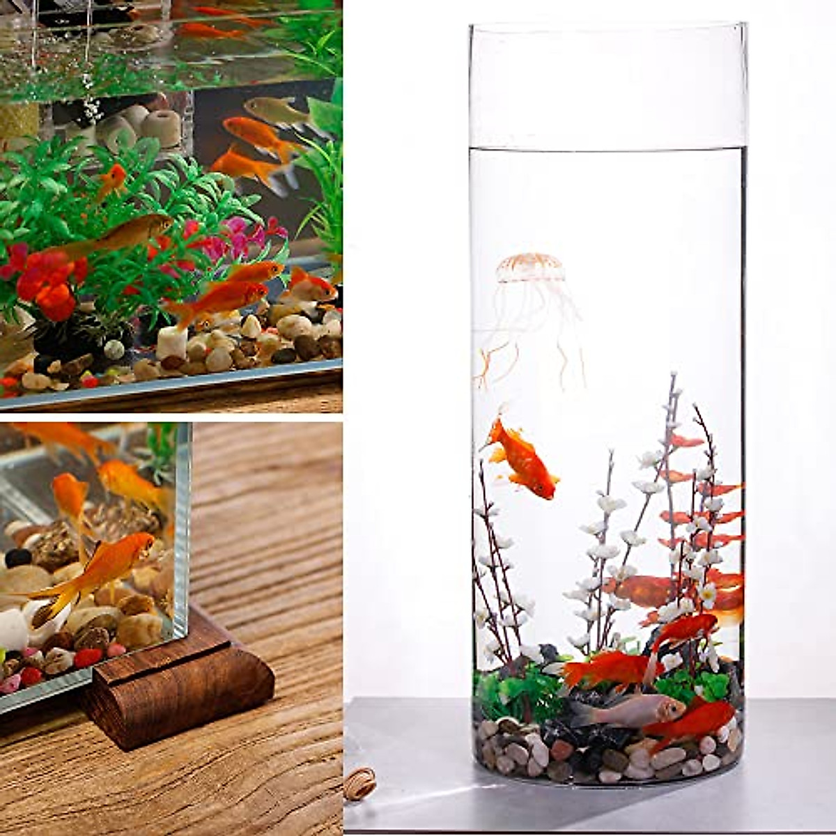 Miukada 5 Pounds River Rocks, Pebbles, Decorative Polished Gravel, Natural Polished Mixed Color Stones