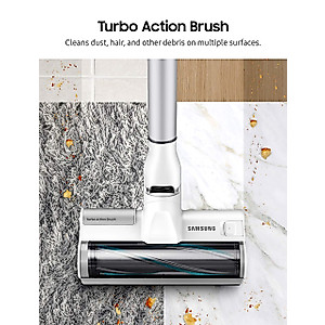 Samsung Jet 70 Pet Cordless Stick Vacuum Long Lasting Battery and 150 Air Watt Suction Power, Complete with Mini Motorized Tool, Violet