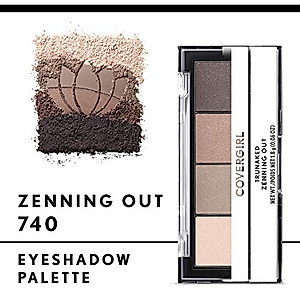 COVERGIRL TruNaked Quad Eyeshadow Palette, Zenning Out, 6 Shades, 0.06 Fl Ounces, Eyeshadow Palette, Eyeshadow, Eyeshadow Makeup, Shimmer Eyeshadow, Fade-Proof Formula, Pigmented Shades