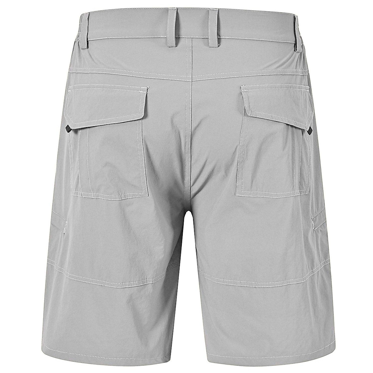 Rdruko Men's Hiking Shorts Quick Dry Lightweight Outdoor Work Cargo Golf Casual Shorts with Zipper Pockets(Light Grey, US 38)