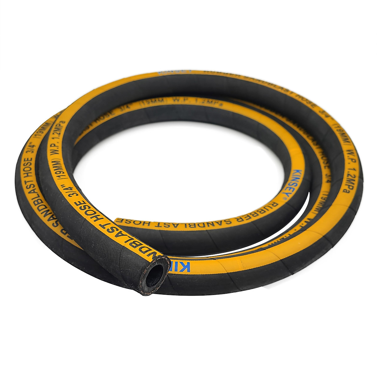 HOLDWIN Sandblast Hose 3/4" ID,1.25" OD,10 Ft Long Heavy Duty Rubber Sandblaster Hose Sandblasting Gun Sandblaster Cabinet