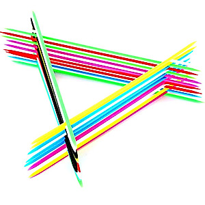 YANQINQIN Colorful Pick Up Sticks,Toys for Fun Family Parent-Child Games 6.3Inch Long, Nostalgic Games