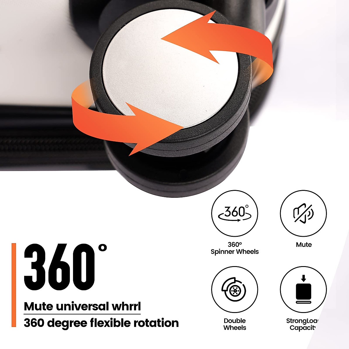 PRIMICIA GinzaTravel 2-Piece Luggage Sets Expandable Suitcases with 4 Wheels PC+ABS Durable Hardside Luggage sets TSA lock (White, 2-Piece Set(20"/29"))