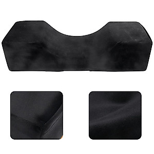 Mekupeu Eyelash Extension Velvet Lash Pillow Beauty Salon Memory Foam Neck Pillow for Lash Extension Grafting Make Up (Black)