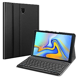 Fintie Keyboard Case for Samsung Galaxy Tab A 10.5 2018 Model SM-T590/T595/T597, Slim Shell Lightweight Stand Cover with Detachable Wireless Bluetooth Keyboard, Black