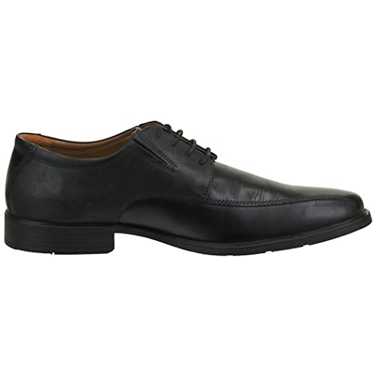 Clarks mens Tilden Walk Oxford, Black Leather, 10.5 US