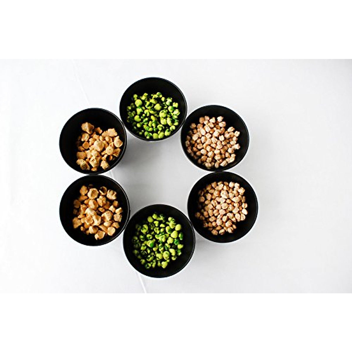 Coza Design- Eco Friendly Plastic Bowl for cereal, dessert, ice cream, soup (Microwave and Dishwasher Safe) (17 oz., Black) Set of 6