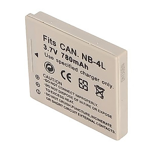 NB 4L Battery, 780mAh Lithium Ion Battery, Camera Battery Replacement, NB 4L Replacement Battery, Replacement for IXUS 115 117 120 130 220 225 230 255 50 60 70 80 65 75ixy100 115