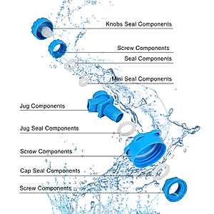 RedSwing 4.9 Gallon/18.5L Portable Water Container with Spigot, Water Storage Carrier for Camping Outdoor Hiking Backpacking, BPA Free