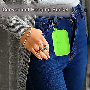 LEFXMOPHY Case Cover Replacement for Buds 2nd Gen / 2 Generation Wireless in-Ear Earbuds, Fluorescent Green Silicone Cover Protective Skin Glow in Dark