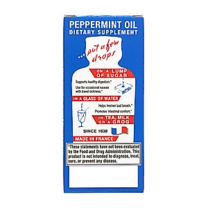Ricqles Peppermint Oil Dietary Supplement (Supports Healthy Digestion, Intestinal Comfort) (1.69 fl. oz) (3 Bottles)