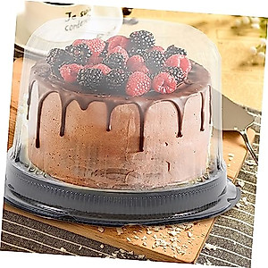 MAGICLULU 60 Pcs Packing Box Cake Box Cake Transporter Clear Muffin Single Container Foam Cooler Single Cake Holders Cake Container with Lid Cheese Cakes Pastry Individual Salad Plastic
