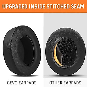 GVOEARS Replacement Ear Pads for Beats Studio 3, Cushions for Beats Studio 3 Replacement Ear Pads for Beats Studio 2&3 Wired & Wireless Not Fit Beats Solo On-Ear Headphone with Thicker Memory Foam