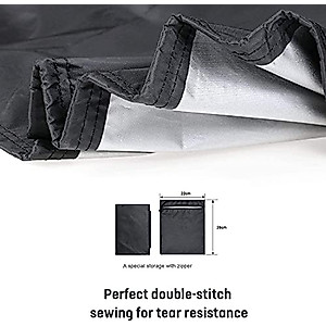 POMER Garden Bench Covers 2 Seater, Waterproof and Anti-UV Durable Fabric Outdoor Patio Loveseat Cover for 2/3 Patio Sofa