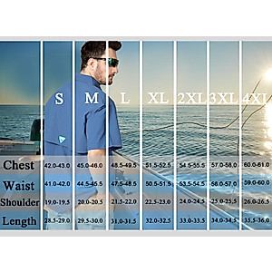 Men's UV UPF 50+ Fishing Shirts for Men Sun Protection Bahama ii Breathable Fast Dry SPF Hiking Short Sleeve Shirt (1# L Fossil)