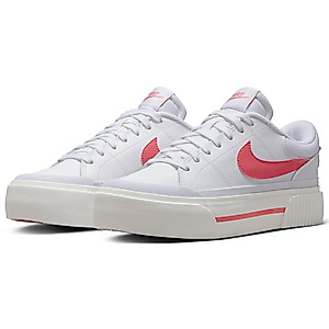 Nike Wmns Court Legacy Lift Women's Trainers, White Pink, 8 US