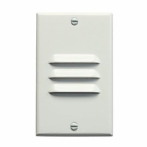 Kichler 12606WH Step and Hall 120V LED Step Light Vertical Louver, White
