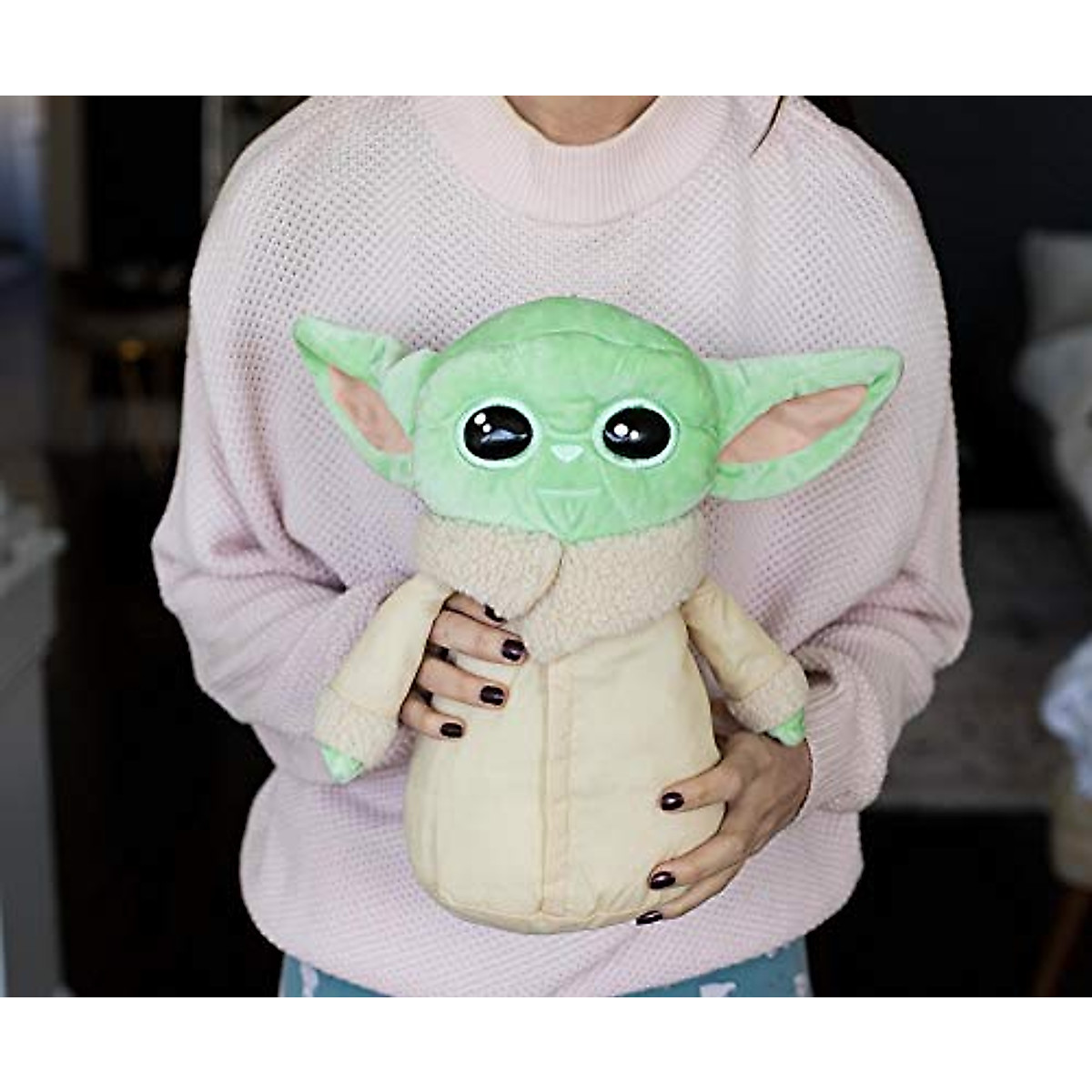 Loungefly Star Wars: The Mandalorian The Child 12-Inch Plush Toy with Pocket Zipper | Baby Yoda Plush Clip-On Doll | Super Soft Star Wars Stuffed Animals Plushie