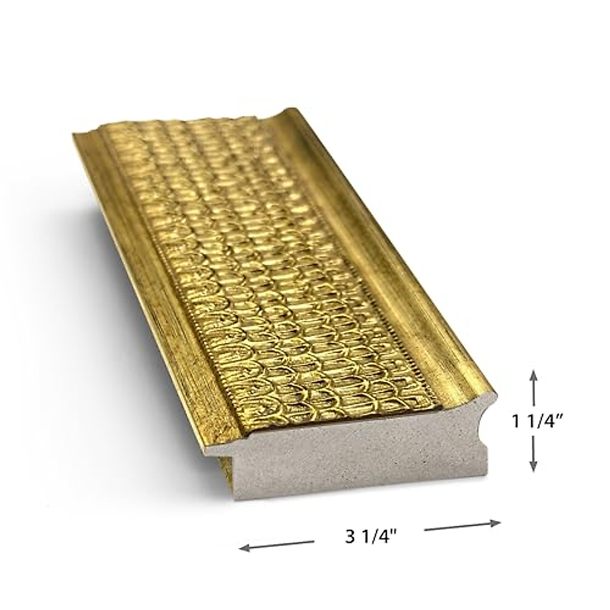 Frame My TV Deco TV Frames - Gatsby Gold Smart Frame Compatible ONLY with Samsung The Frame TV (Fits 2021-2025, 65")