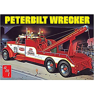 AMT Peterbilt 359 Wrecker Model Kit - 1/25 Scale Buildable Tow Truck for Kids and Adults (AMT1133)