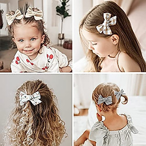 24 PCS Baby Girls Hair Clips Set,Hair Bows Barrettes Handmade Accessories Alligator Clip for Babies Infant Toddlers Little Kids Teens