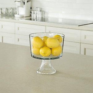 Anchor Hocking Monaco Trifle Bowl, Set of 1, Clear