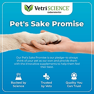 VETRISCIENCE Composure Calming Treats for Small Dogs Dealing with Anxiety, Separation Stress, Noise, Thunder and Barking - Yummy Flavored Chews Pets Love, 30 Chews