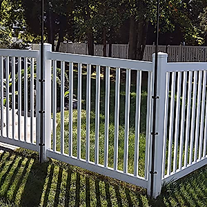 MARVOWARE 4Pcs String Light Poles for Outdoors Weather Resistant,Stainless Steel Tall,Christmas Decoration,Light Pole for House Garden Patio Wedding Cafe Party(No Light Bulb Included)