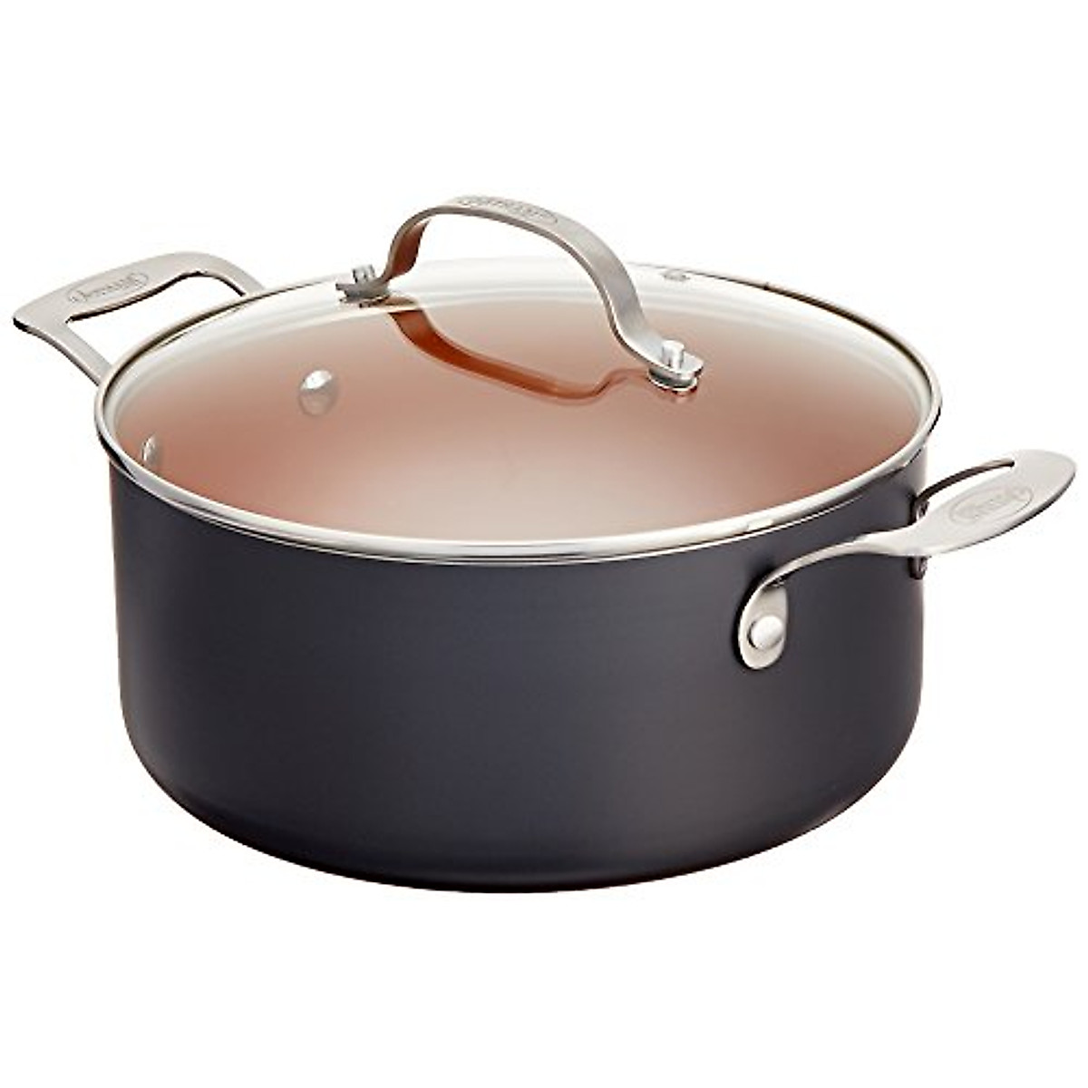 Gotham Steel 1049 5 quart stock pot, Brownish