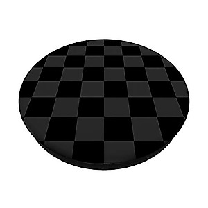 Trendy Checkerboard Checkered Black And Grey Gift PopSockets PopGrip: Swappable Grip for Phones & Tablets