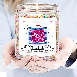 Homsolver Birthday Candles Gifts for Her and Him, Birthday Gifts for Women Men, Unique Best Friend Birthday Gift Ideas -Happy Birthday Candles