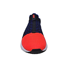 Nike Women's React Phantom Run Flyknit 2, Black/Bright Crimson, 7.5