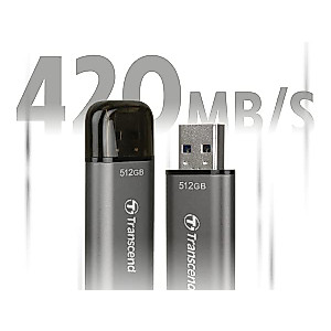 Transcend 128GB JetFlash 920 USB 3.2 Gen 1 Flash Drive TS128GJF920, Grey