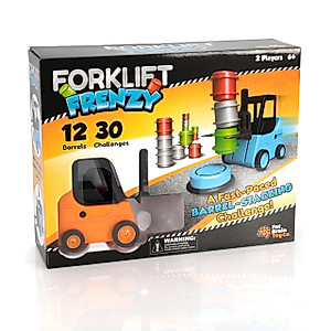 Fat Brain Toys Forklift Frenzy - 2-Player Stack & Matching Skill Game, Ages 8+