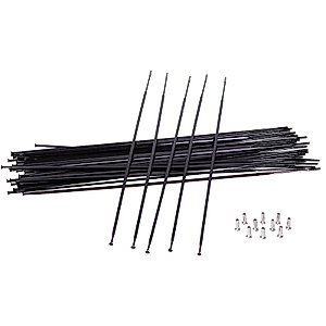 JINYAWEI Spokes Nipples Mountain Bike Road Bicycle Straight Pull Spokes with Nipples 26 650B 27.5 29 700C Wheels Cycling Spokes (Color : 292mm)